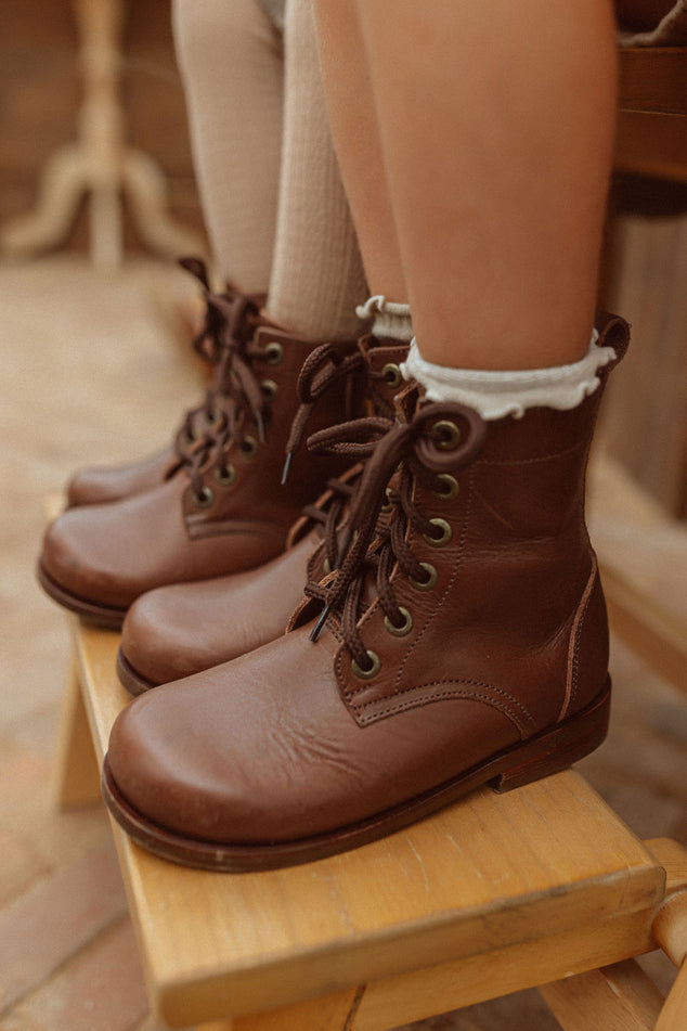 Kids handmade leather boots, sandals & shoes. Adelisa & Co.